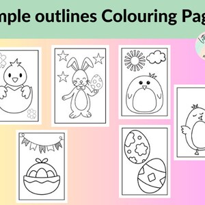 Easter Coloring Page Bundle for Toddlers and Preschool, Montessori ...
