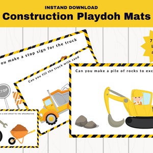 Preschool Construction Theme Printables, Construction Early Years, Play ...