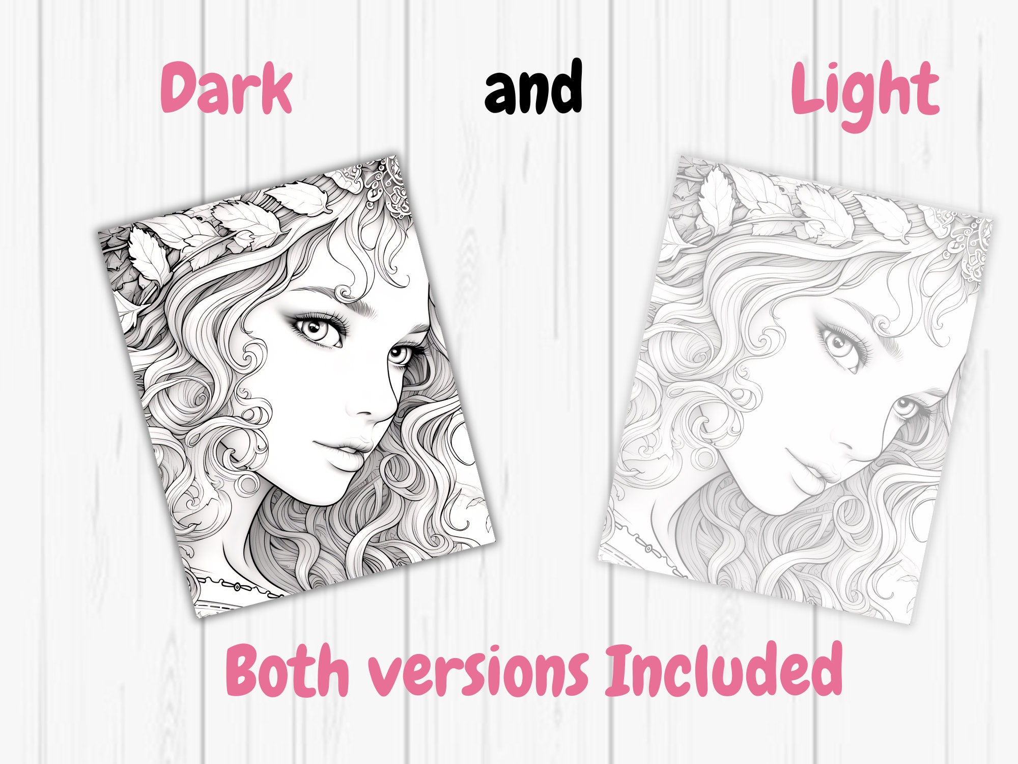 Enchanted Fairy Coloring Book, Adult Fairy Coloring, Fantasy Coloring ...