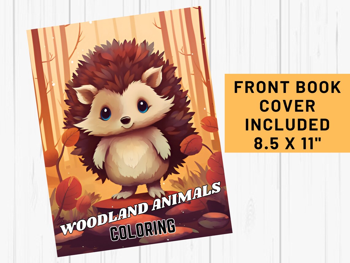 Preschool Woodland Animal Printable, Baby Animals Coloring, Toddler ...