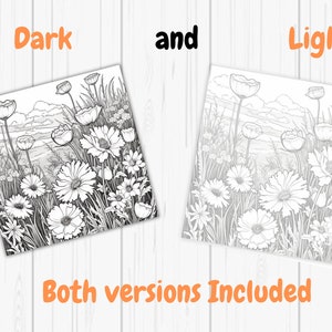 Enchanted Flower Garden Coloring Book, Adult Coloring Book, Mindful ...