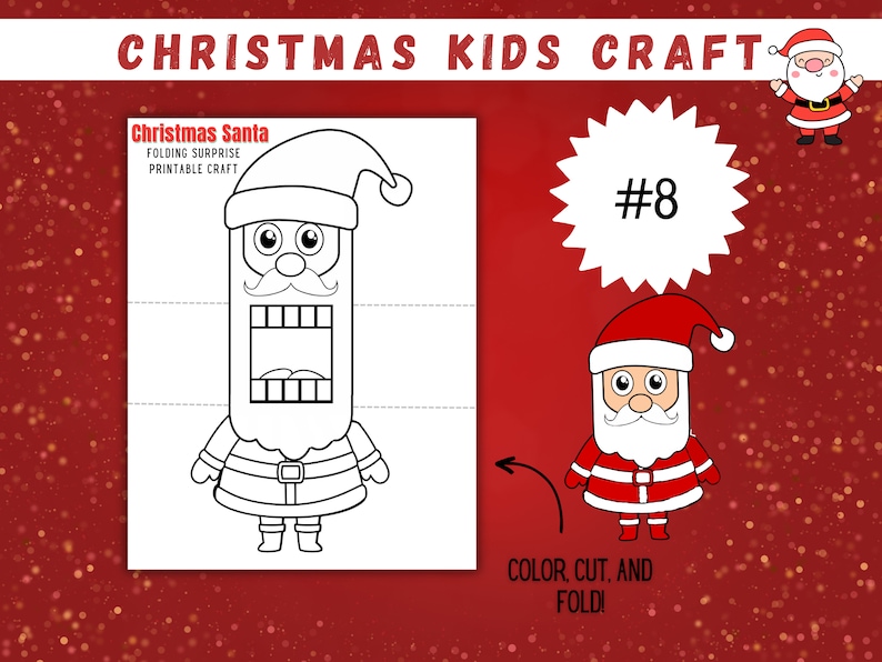 Printable Kids Christmas Craft Kit/ Perfect for Holiday Crafting/ Fun ...
