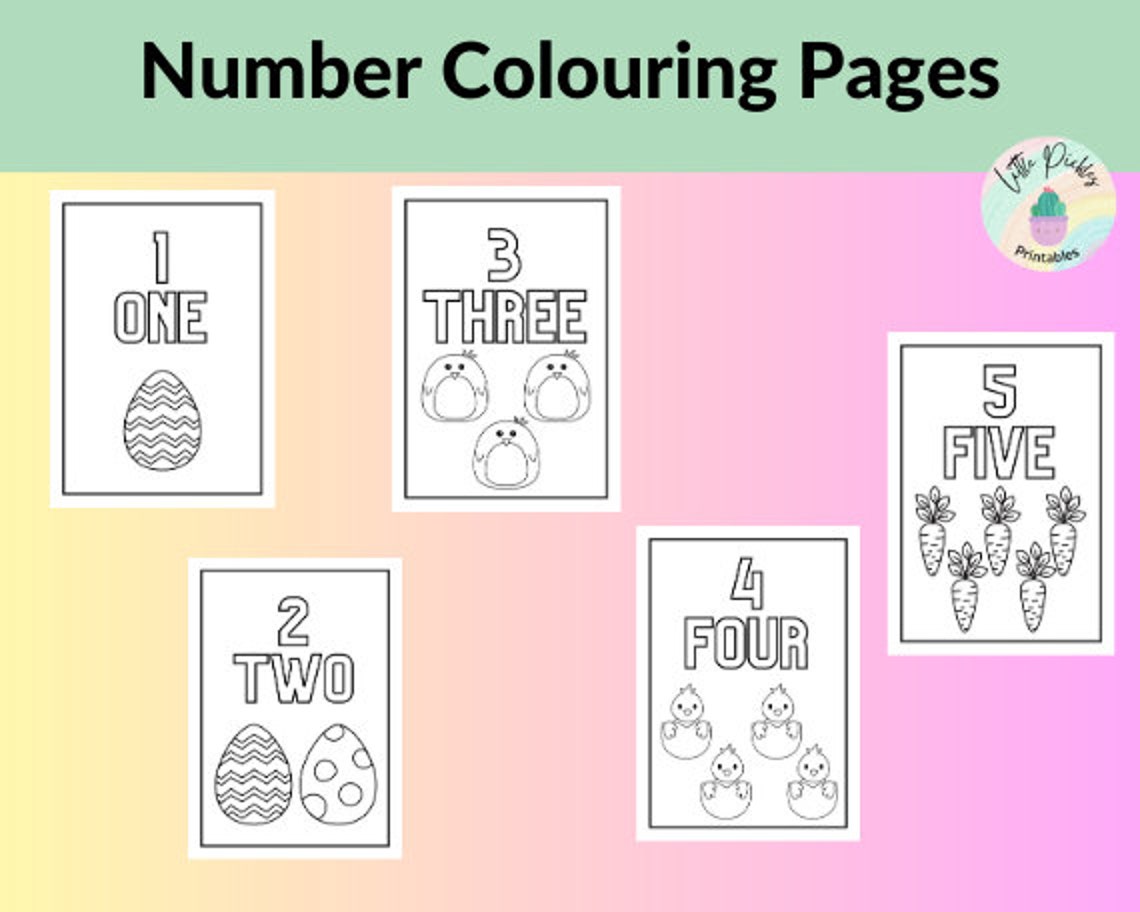 Easter Coloring Page Bundle for Toddlers and Preschool, Montessori ...