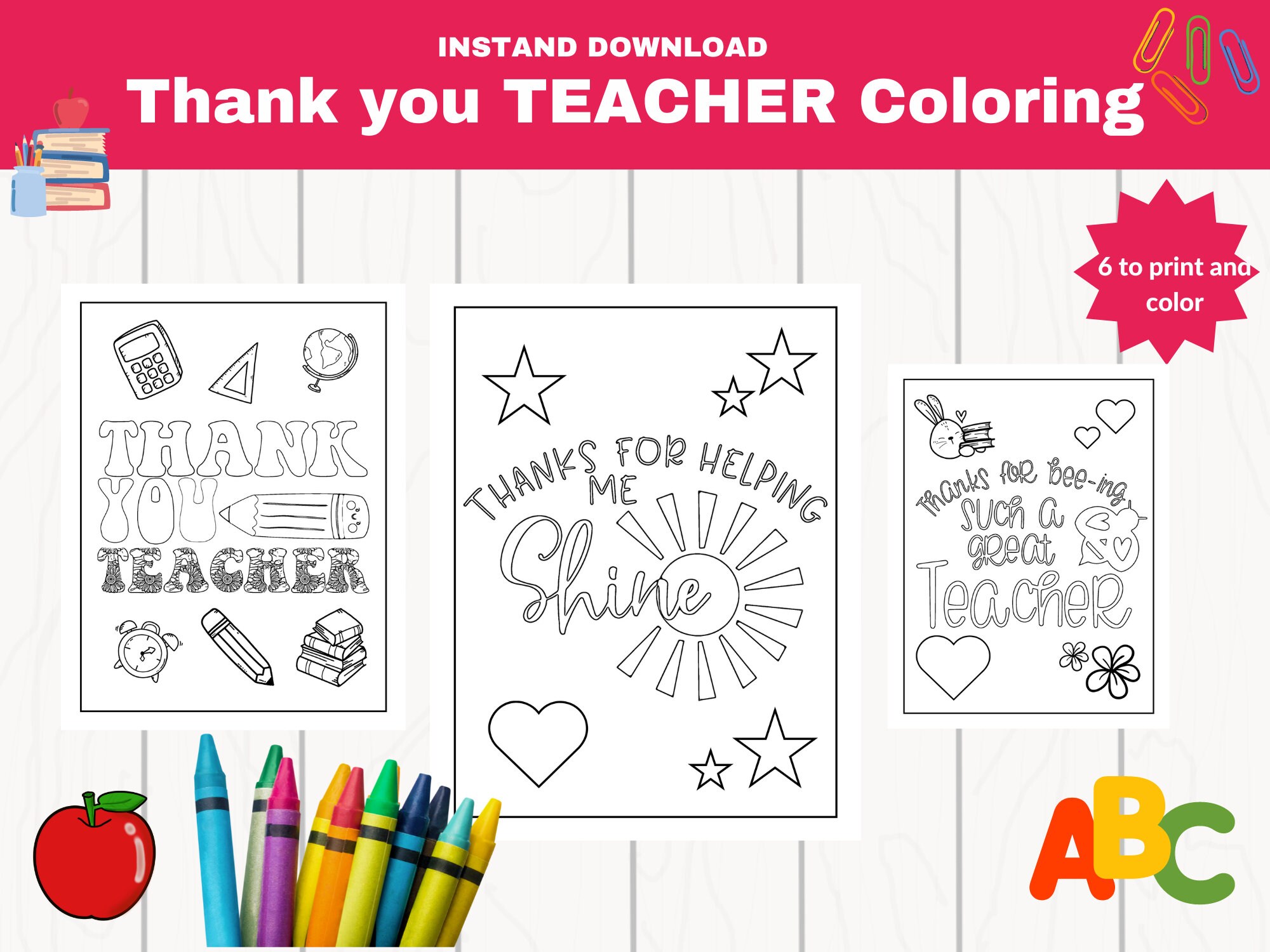 Printable Teacher Appreciation and Gratitude Coloring Pages, the Best ...
