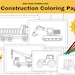 Preschool Construction Theme Printables, Construction Theme Coloring ...