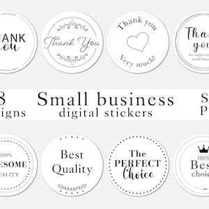 Printable Small Business Stickers SVG & PNG | Print and Cut Stickers ...
