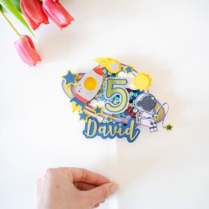 Space Cake Topper | Rocket Theme Party | Digital Download - Etsy