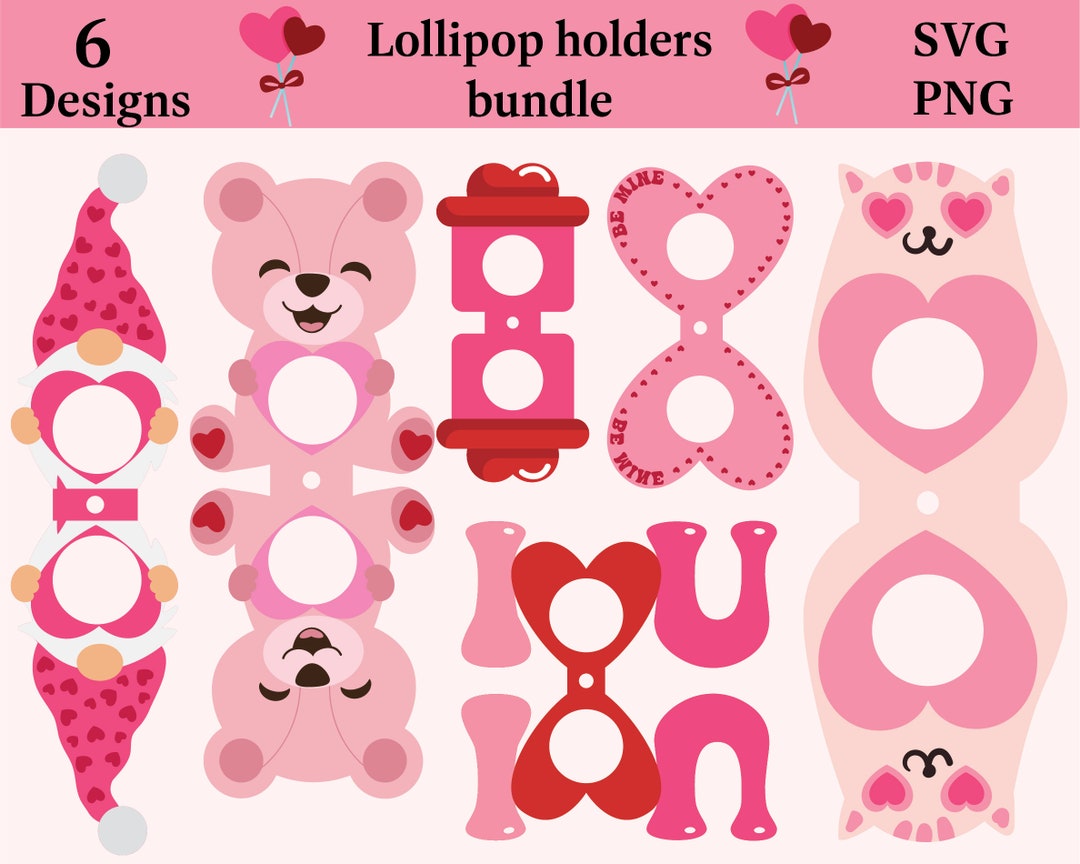 Lollipop Holders SVG | Sucker Holder SVG - Etsy