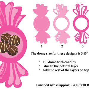 Candy Dome SVG Bundle | Candy Holder Ornament - Etsy