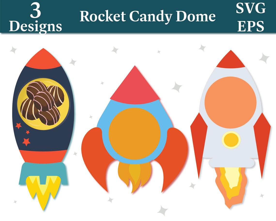 Rocket Candy Dome Svg Chocolate Holder Svg Digital Download - Etsy