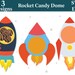 Rocket Candy Dome Svg Chocolate Holder Svg Digital Download - Etsy