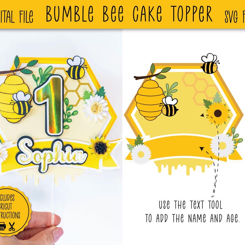 Toppers de abejas - Etsy España