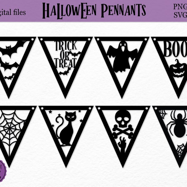 Halloween Pennants - Etsy