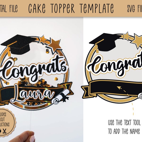 Graduation Cake Topper - Etsy UK