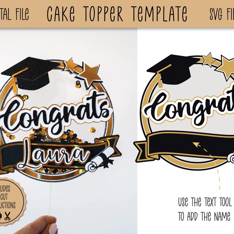 Graduation Cake Topper - Etsy