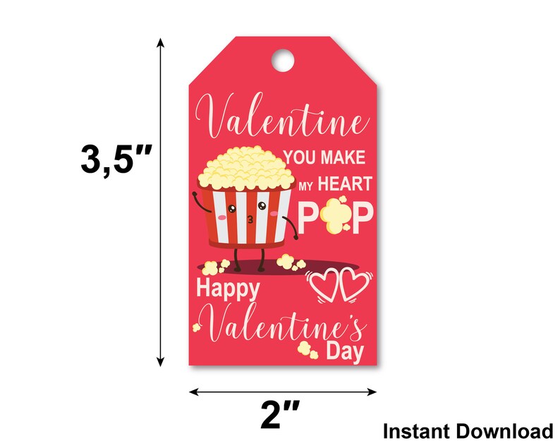 Valentine's Day Gift Tags SVG & PNG | Instant Download - Etsy