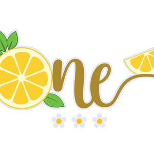 Lemon ONE Cake Topper | Birthday Decoration | Digital Download - Etsy