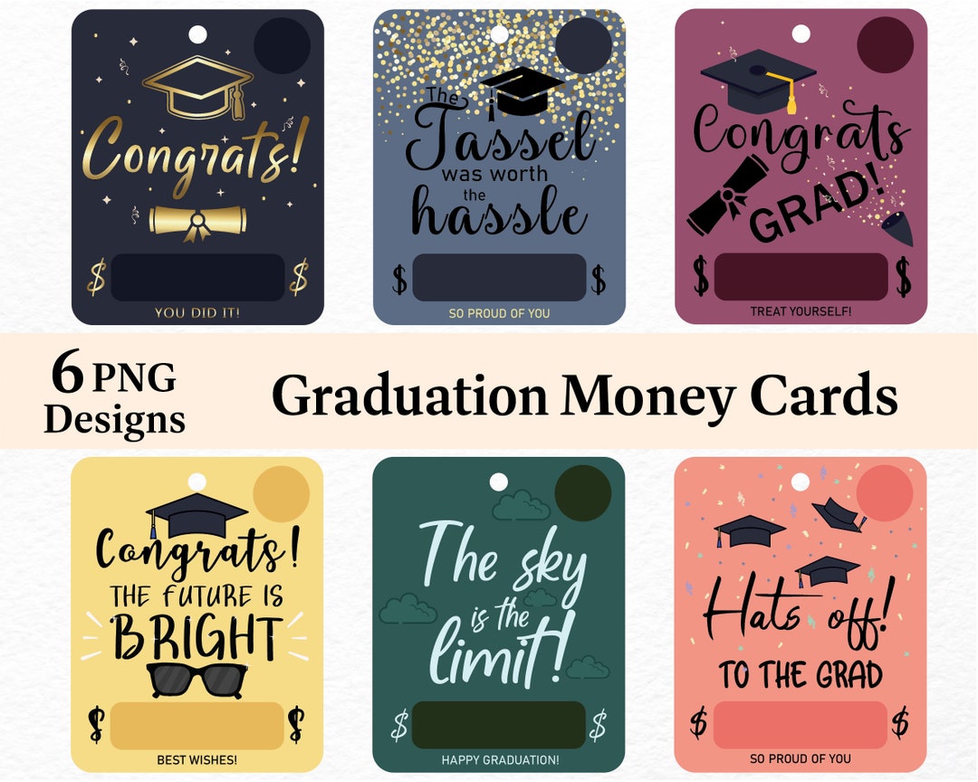 Graduation Money Card Holder PNG Designs: Lip Balm Pouch Holder ...