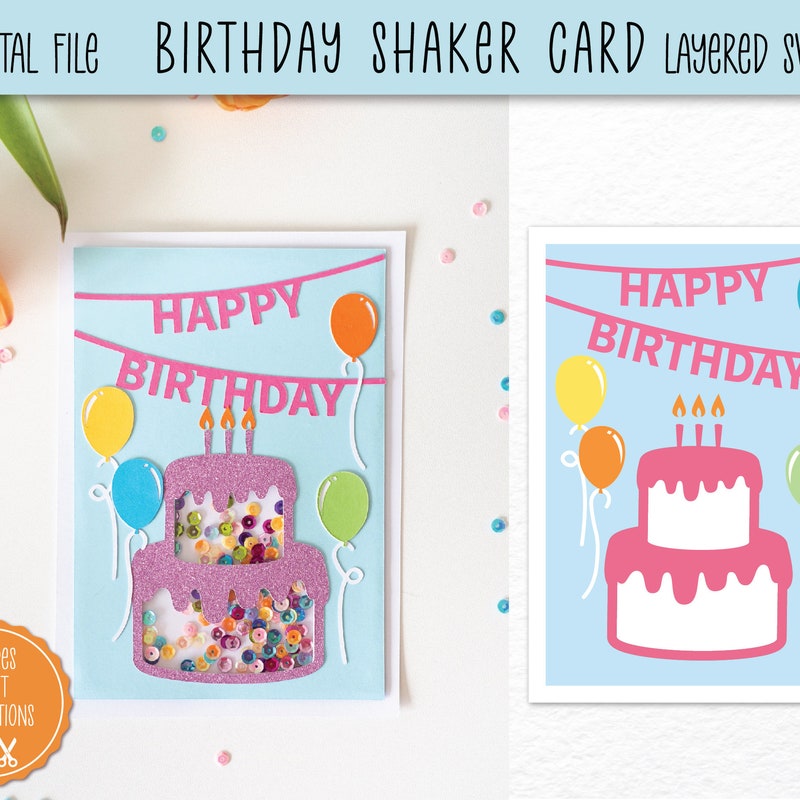 Shaker Card - Etsy