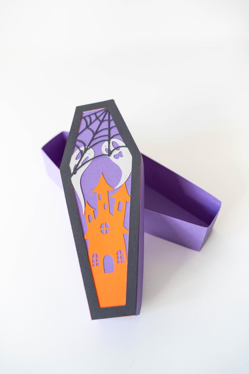 Coffin Halloween Treat Box SVG: Candy Gift Box (digital Download) - Etsy