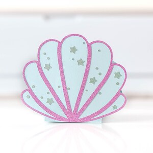 Mermaid Theme Party Treat Box | Favor Box SVG - Etsy