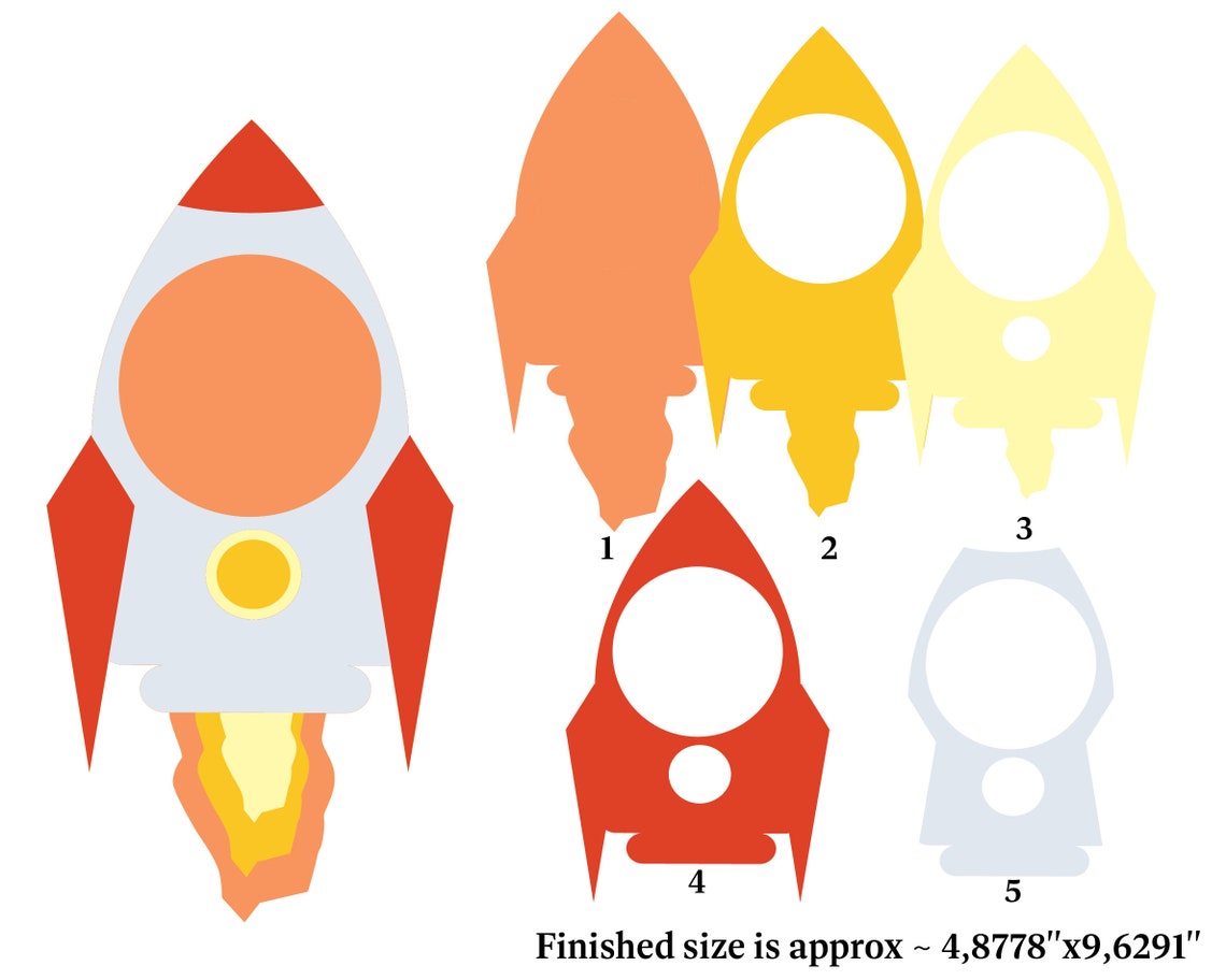 Rocket Candy Dome Svg Chocolate Holder Svg Digital - Etsy