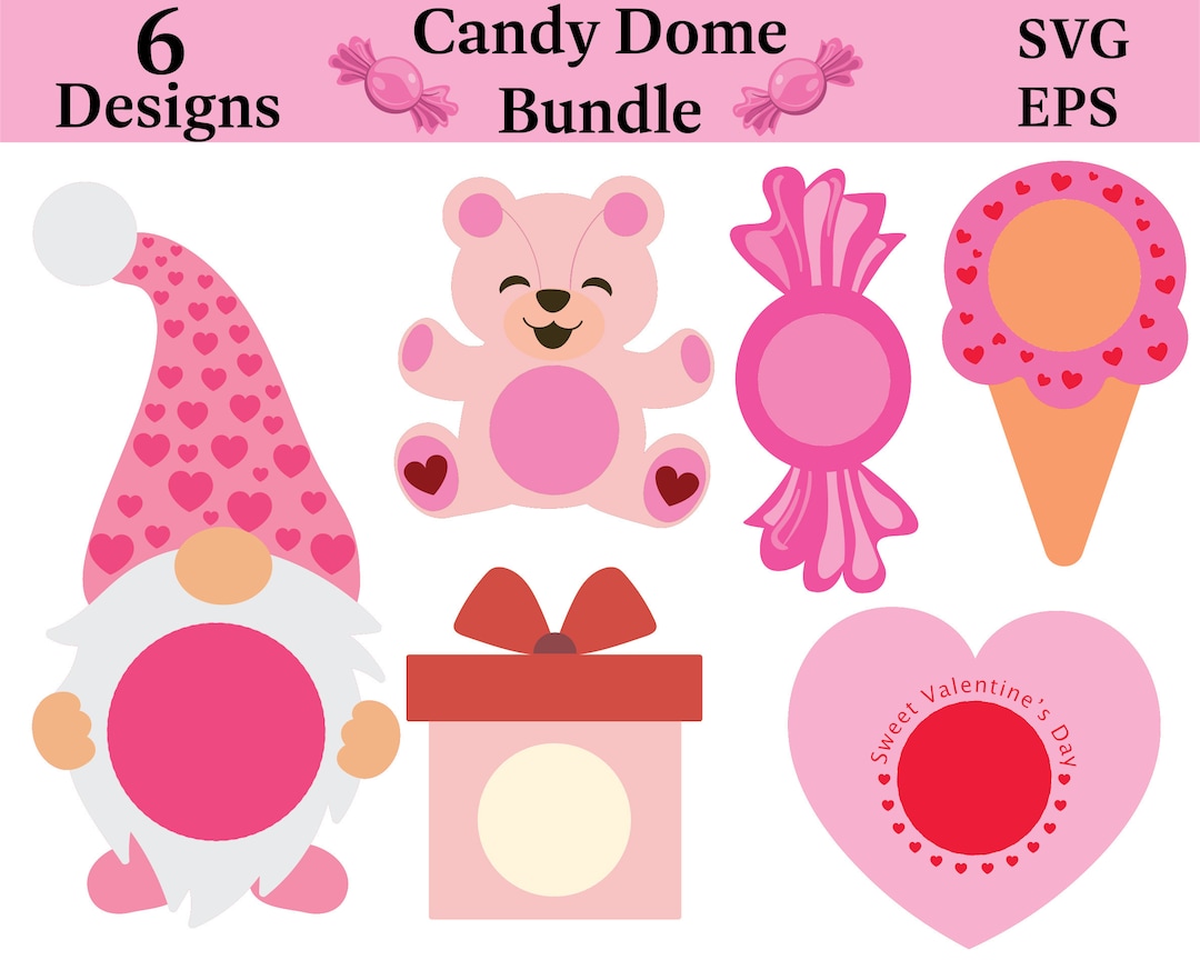 Candy Dome SVG Bundle Candy Holder Ornament - Etsy