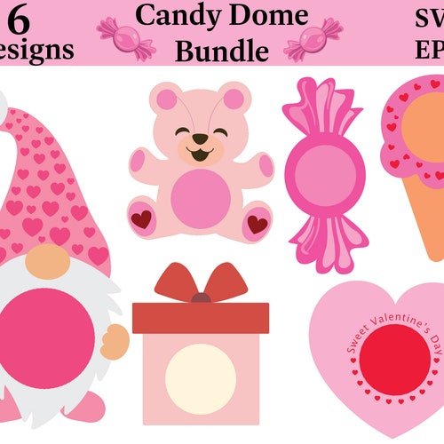 Candy Dome SVG Bundle Candy Holder Ornament - Etsy