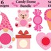Candy Dome SVG Bundle Candy Holder Ornament - Etsy