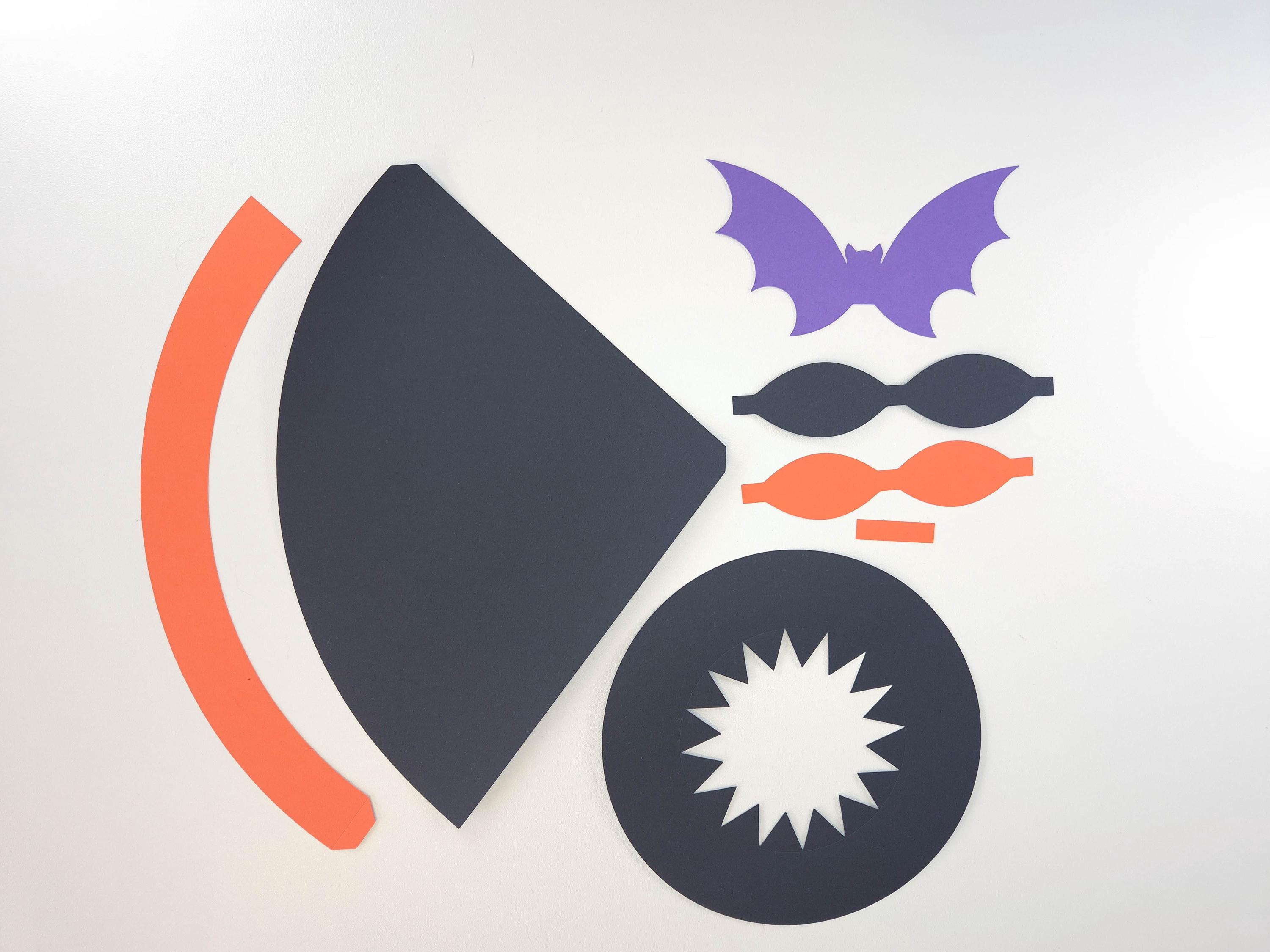 Witch Hat Template SVG: Halloween Bat Bow (digital Download) - Etsy