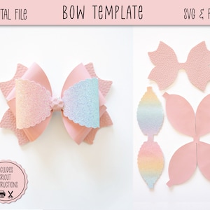 Bow Template SVG | Craft Pattern | Double Bow SVG - Etsy