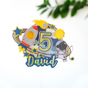 Space Cake Topper | Rocket Theme Party | Digital Download - Etsy