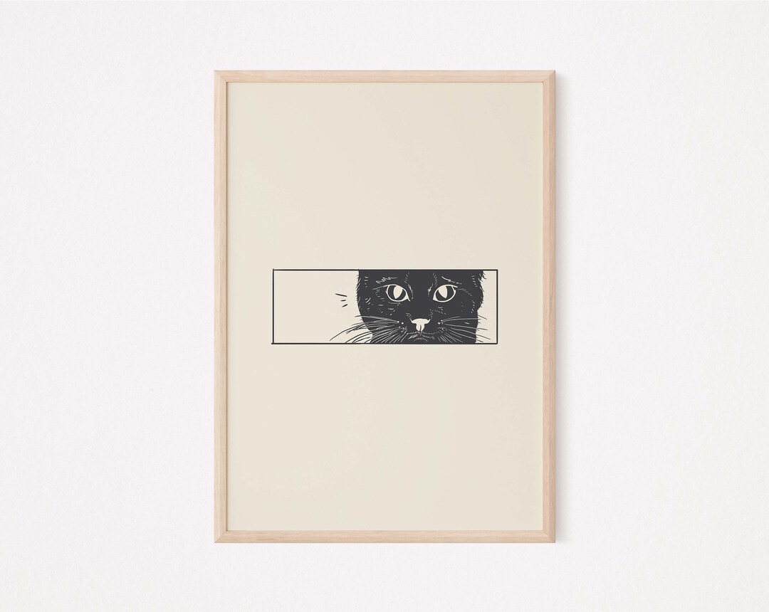 Cat Letterbox Poster, Cat Print, Cat Poster, Cat Wall Art, Cat Print ...