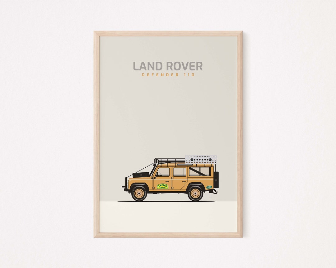 Yellow Land Rover Poster Land Rover Print Car Lover Gifts - Etsy UK