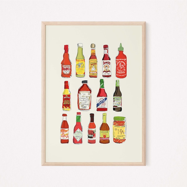 Hot Sauce Art - Etsy