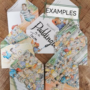 Paddington Bear Envelopes Set of 6 A6 Handmade - Etsy