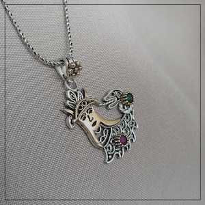 925 Sterling Silver Small Size Filigree SHAHMARAN Pendant, Shahsu ...