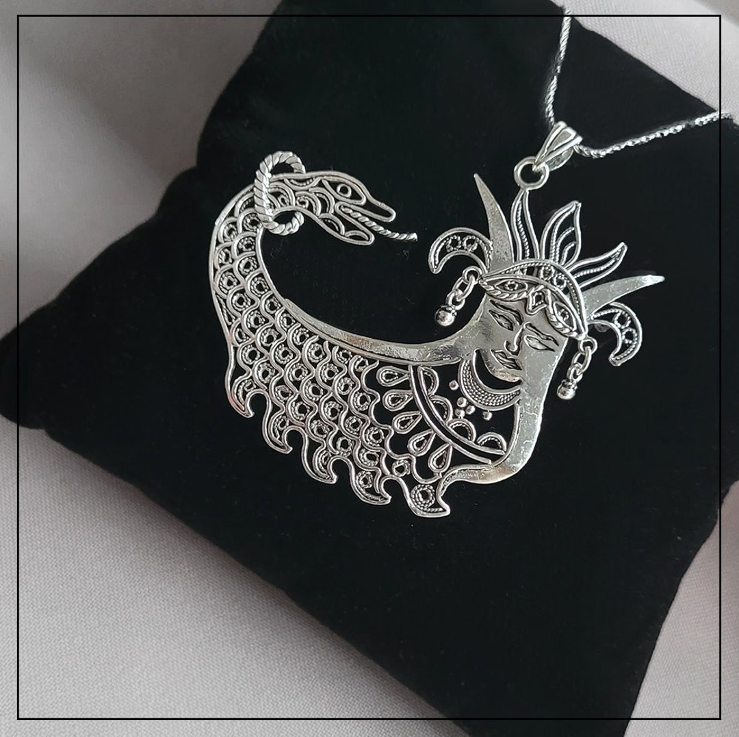 925 Sterling Silver Big Size Filigree SHAHMARAN Pendant, Shahsu ...