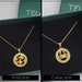 Gold-plated Silver 12 ZODIAC SIGN Necklace, Delicate Zircon Horoscope ...
