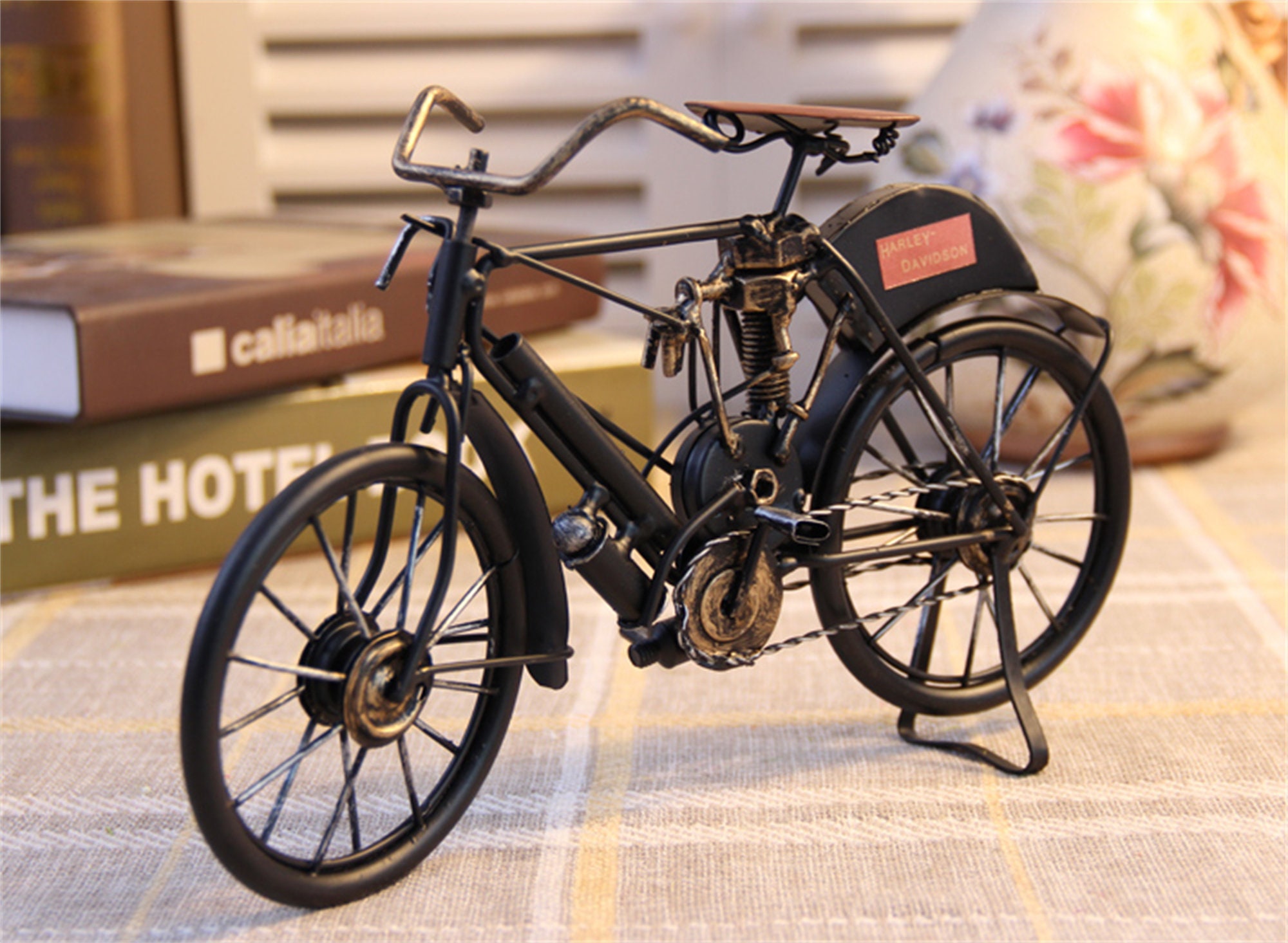 Retro Model of Wrought Iron Bicycle Living Room Bedroom - Etsy