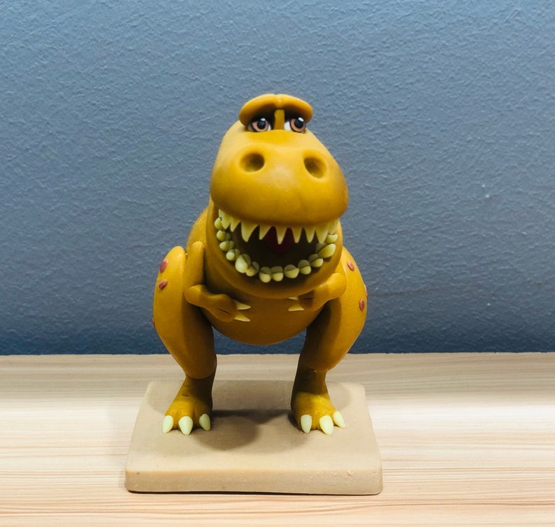 Handmade Polymer Clay Cute Dinosaur Sculpture/clay T-rex Dolls Series ...