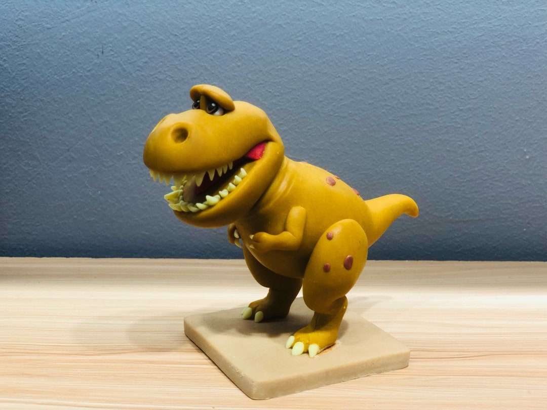 Handmade Polymer Clay Cute Dinosaur Sculpture/clay T-rex Dolls Series ...