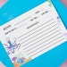 Under the Sea Printable Recipe Card 4 X 6 - Etsy