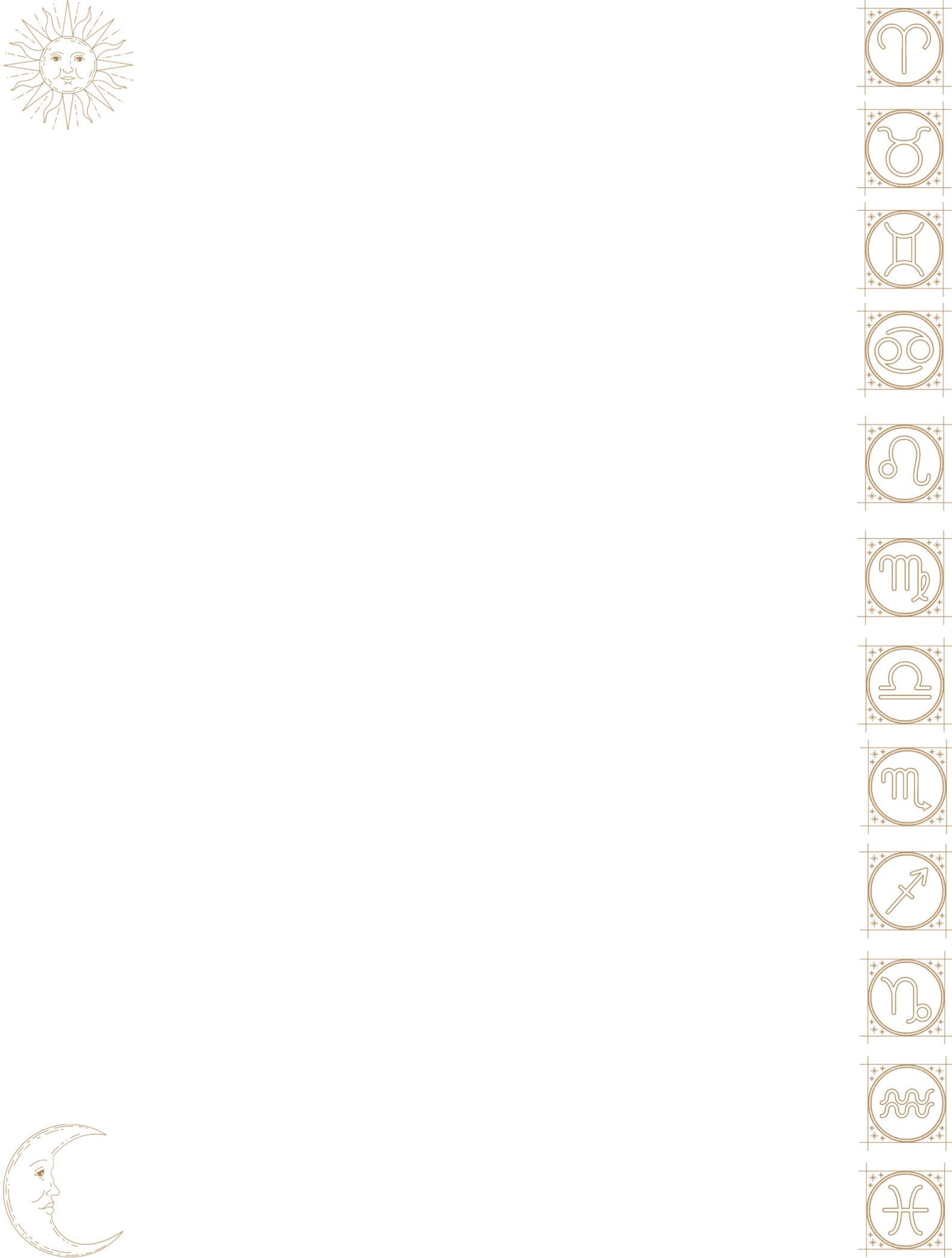 HP Classic Printable Filler Paper Celestial - Etsy