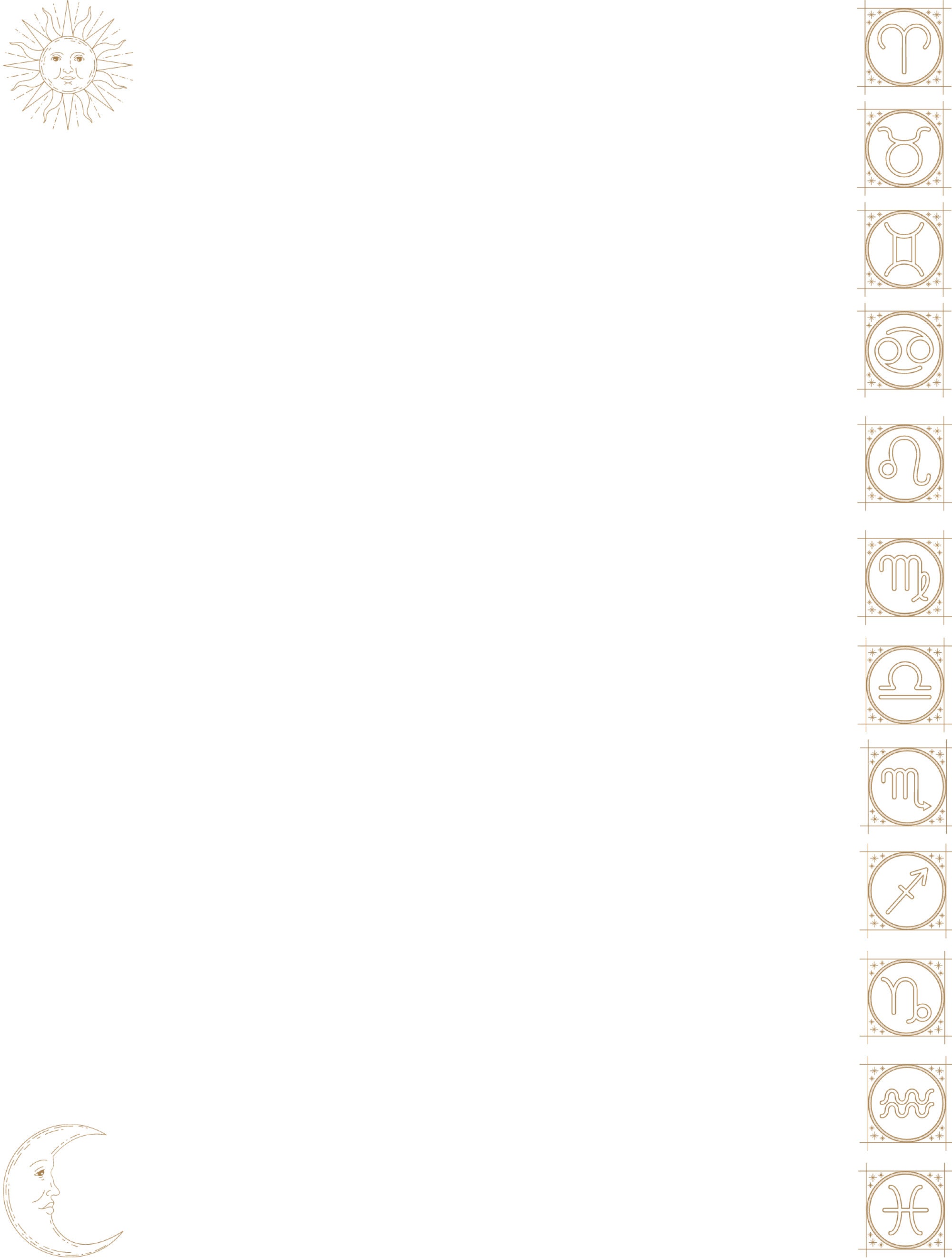 HP Classic Printable Filler Paper Celestial - Etsy