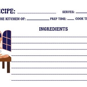 Printable Recipe Card 4x6 Cow Share Bread - Etsy