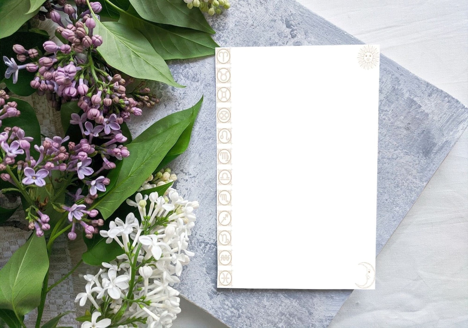 HP Classic Printable Filler Paper Celestial - Etsy