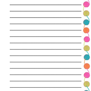 HP Classic Printable Filler Paper Yarn Ball Kittens - Etsy