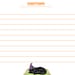 Black Cat Halloween Recipe Card Printable 4 X 6 - Etsy