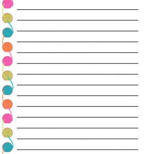 HP Classic Printable Filler Paper Yarn Ball Kittens - Etsy